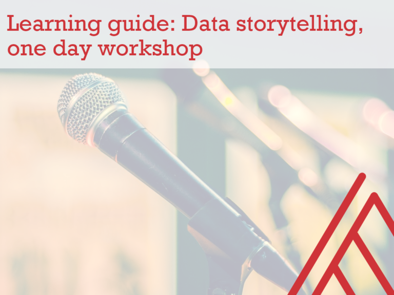 Learning guide: Data storytelling, one-day workshop - Stringfest Analytics