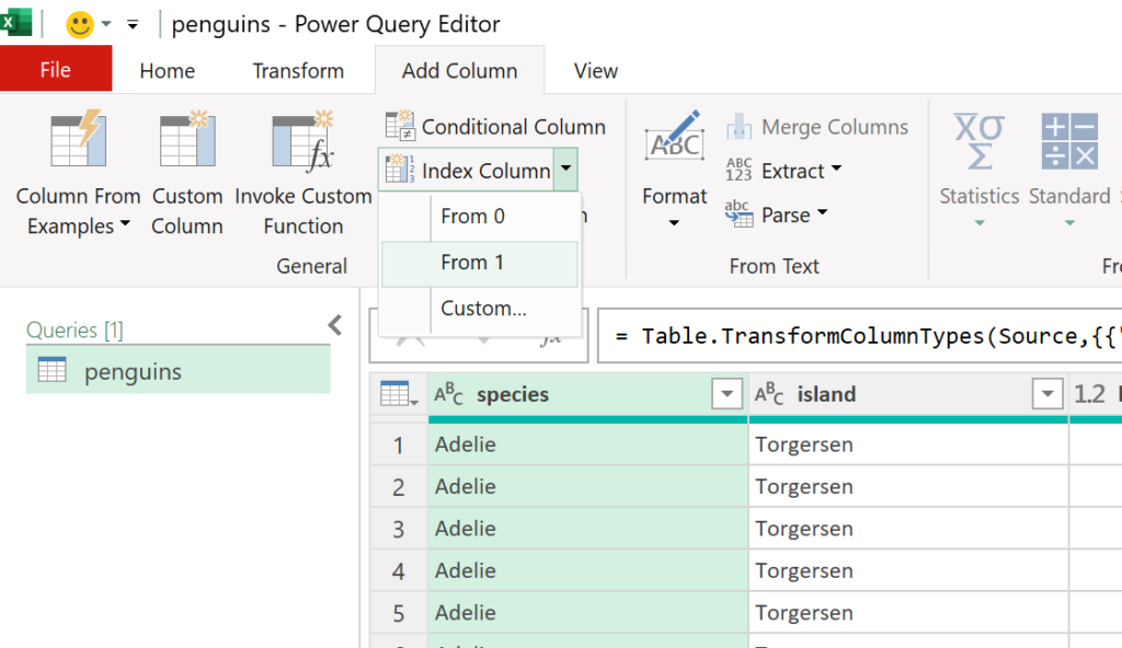 A tour of the Power Query Editor in Excel