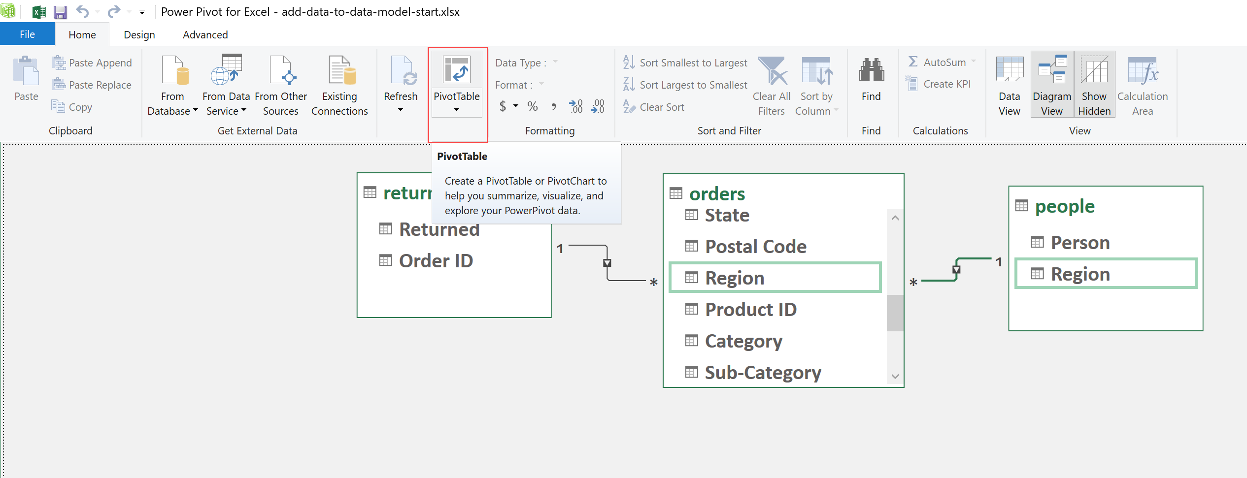 Excel 2022 Data Model