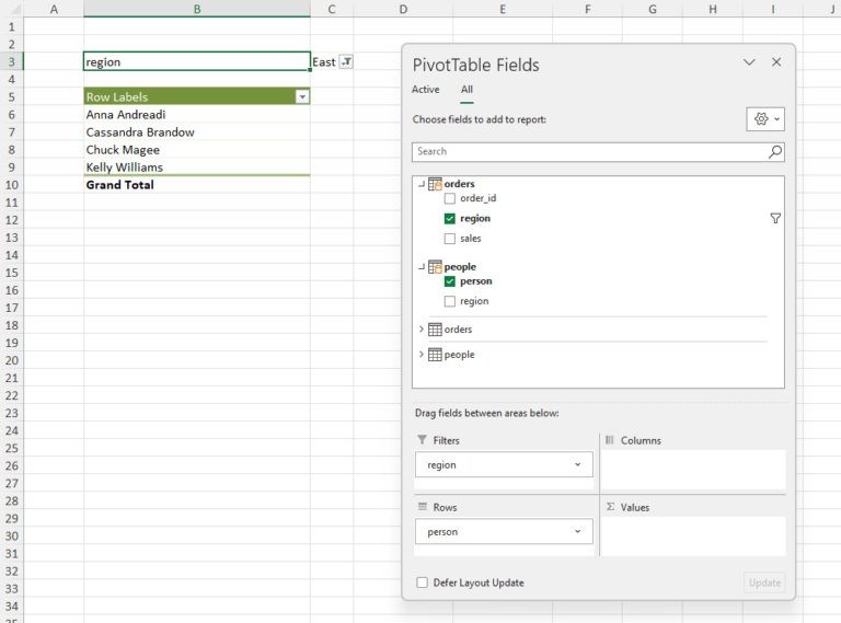 How to understand filter direction in Excel Power Pivot - Stringfest Analytics