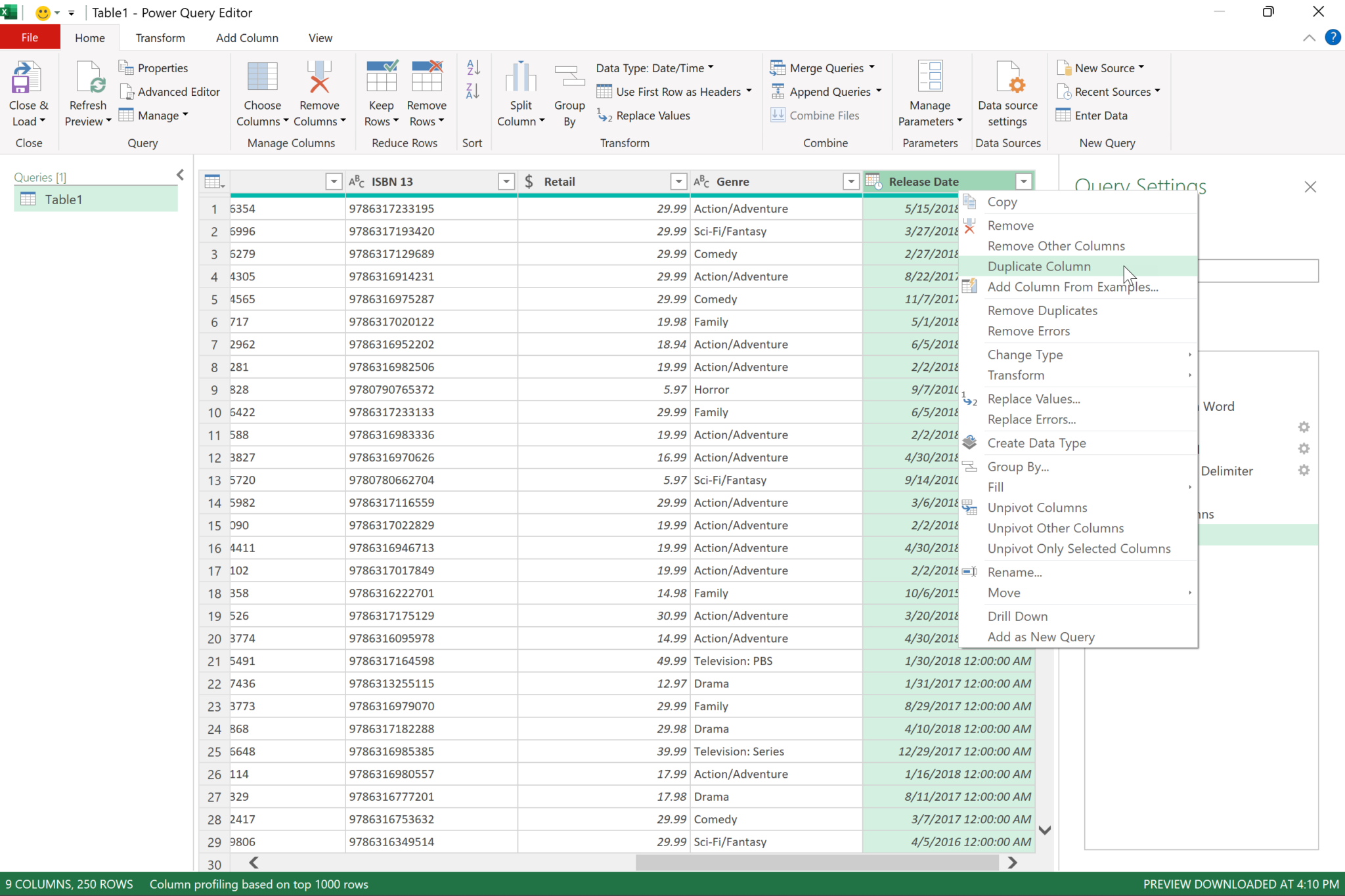 How to transform columns in Excel Power Query - Stringfest Analytics