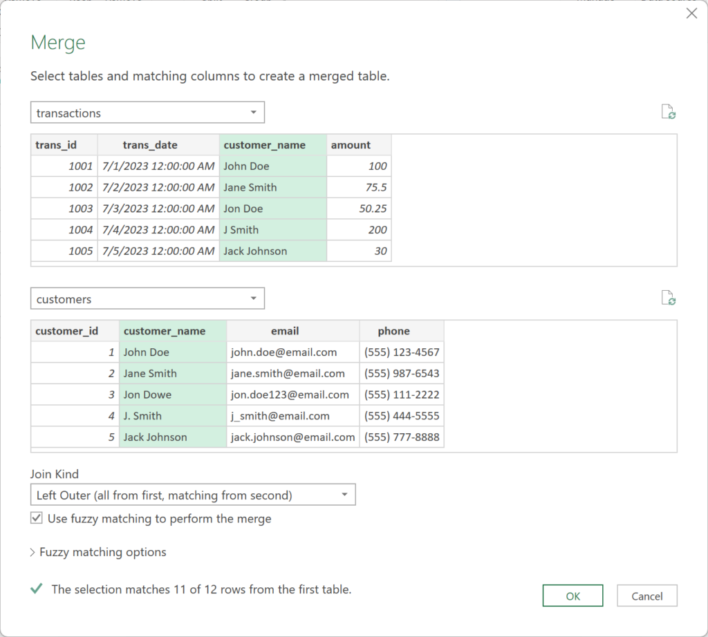 AI-Powered Excel: How to do fuzzy matching in Power Query - Stringfest Analytics