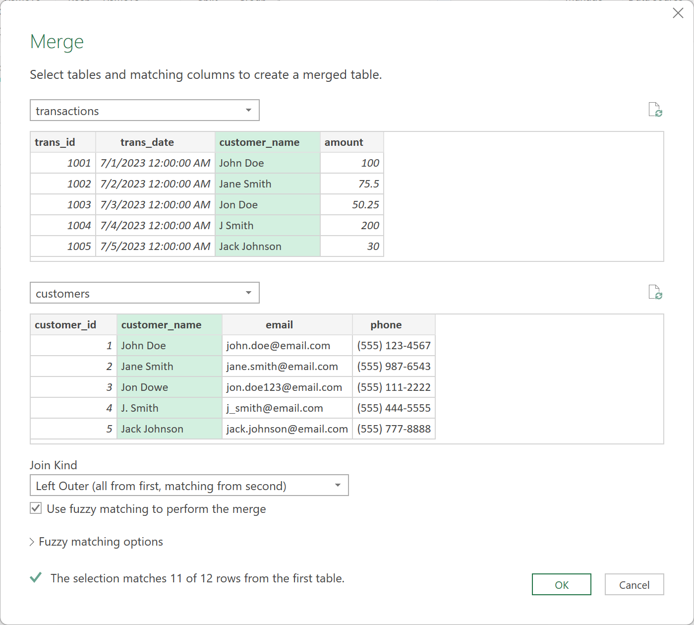 AI-Powered Excel: How to do fuzzy matching in Power Query - Stringfest Analytics